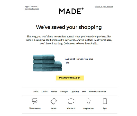 11 Best Abandoned Cart Email Examples - Tyche Softwares