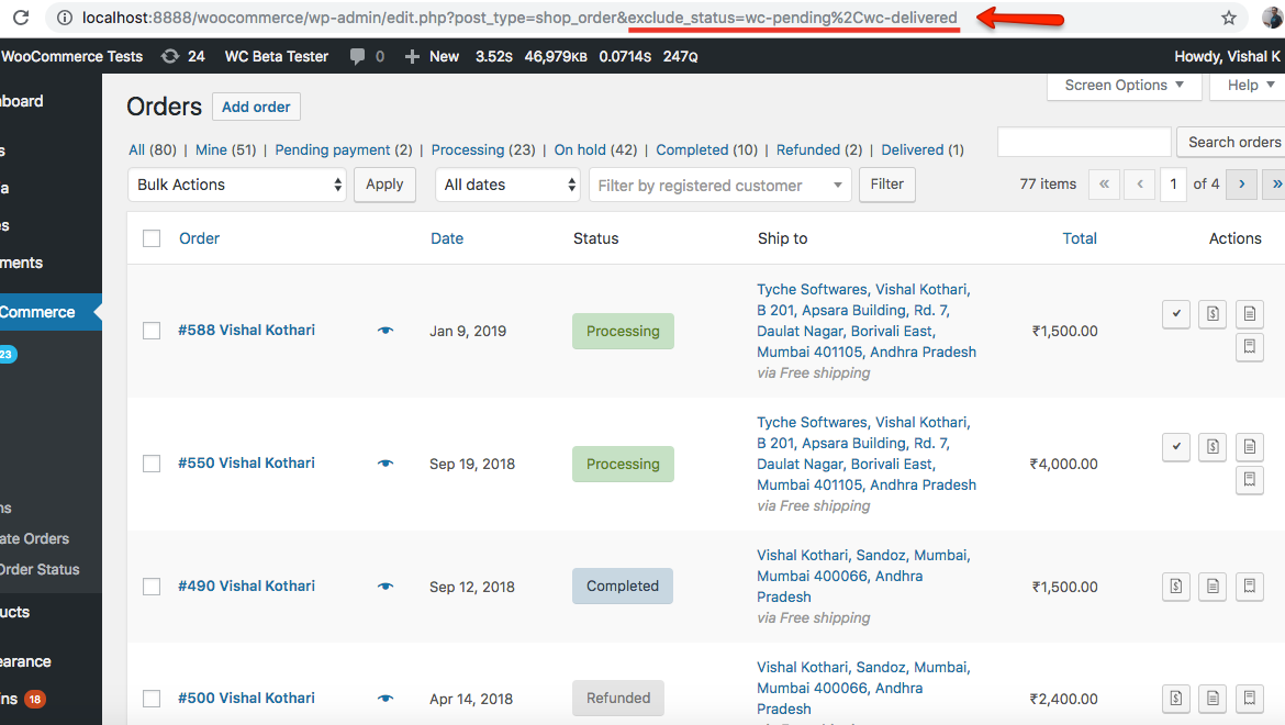 How To Filter Woocommerce Orders By Multiple Order Statuses Tyche Softwares