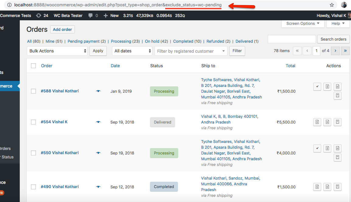 How To Filter Woocommerce Orders By Multiple Order Statuses Tyche Softwares
