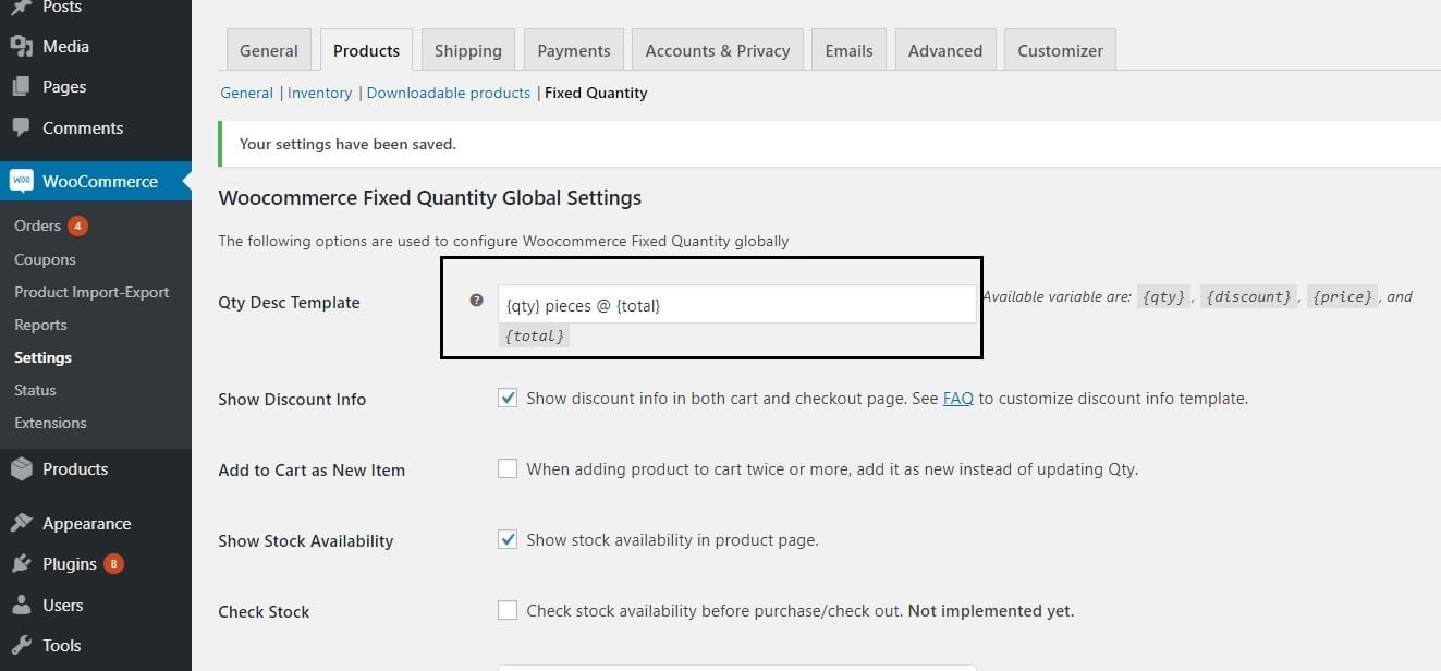 How to restrict the quantity field to selected numbers in WooCommerce - Tyche Softwares