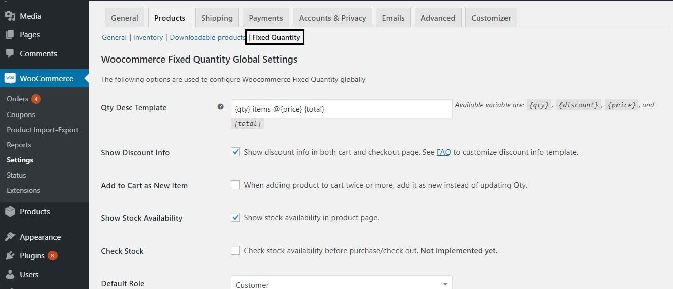 How to restrict the quantity field to selected numbers in WooCommerce - Tyche Softwares